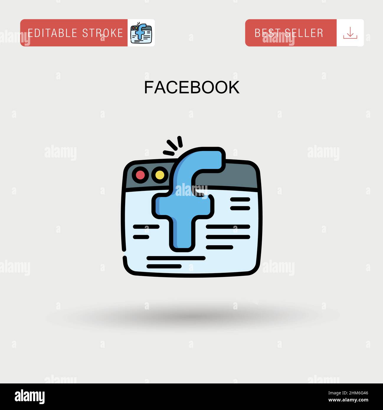 Facebook profile page design Stock Vector Images - Alamy