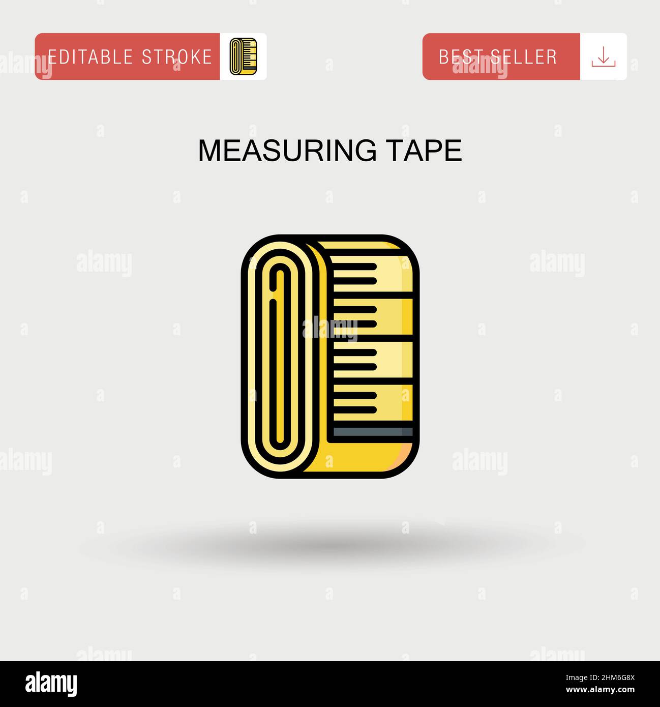 Measuring tape Simple vector icon Stock Vector Image & Art - Alamy