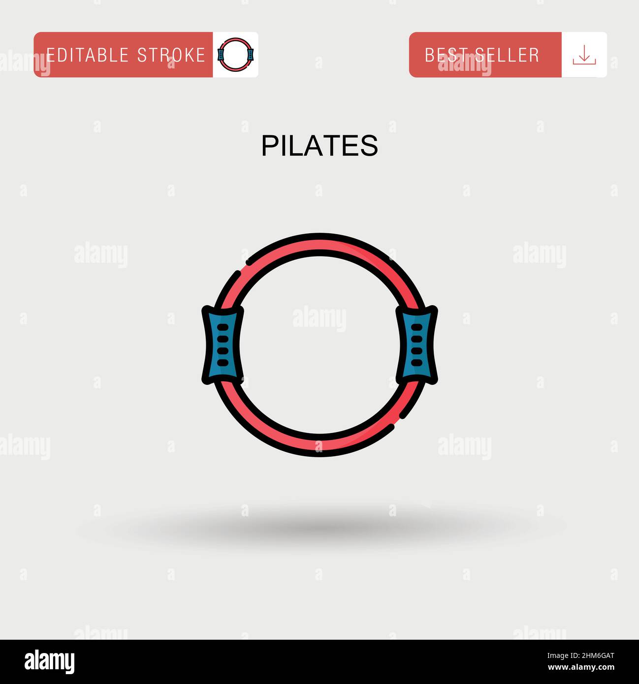 Pilates Simple vector icon Stock Vector Image & Art - Alamy