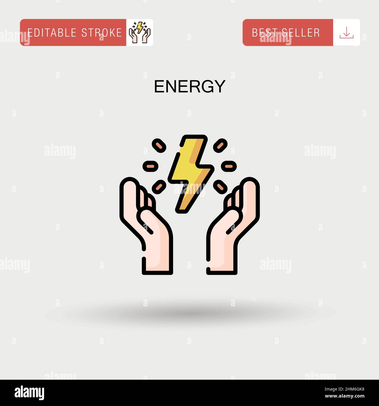Energy Simple vector icon Stock Vector Image & Art - Alamy