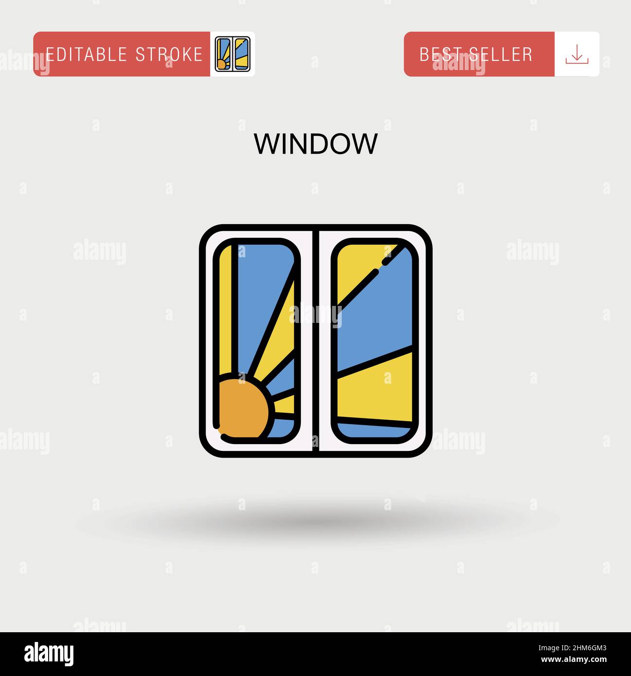 Window Simple vector icon Stock Vector Image & Art - Alamy