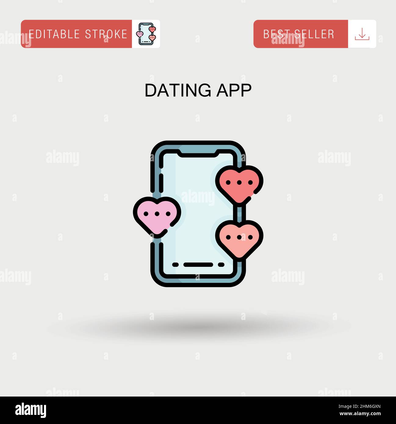 Dating app profile Stock Vector Images - Alamy