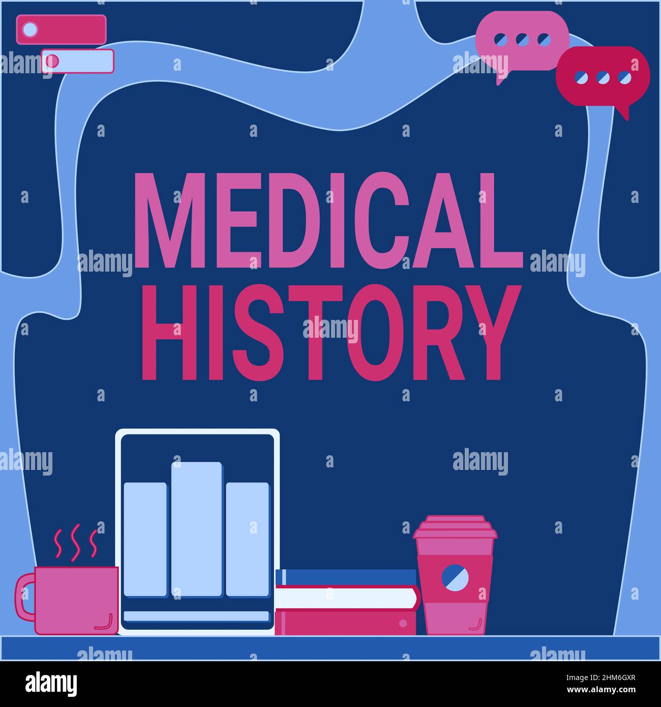 Writing displaying text Medical History. Internet Concept the past ...