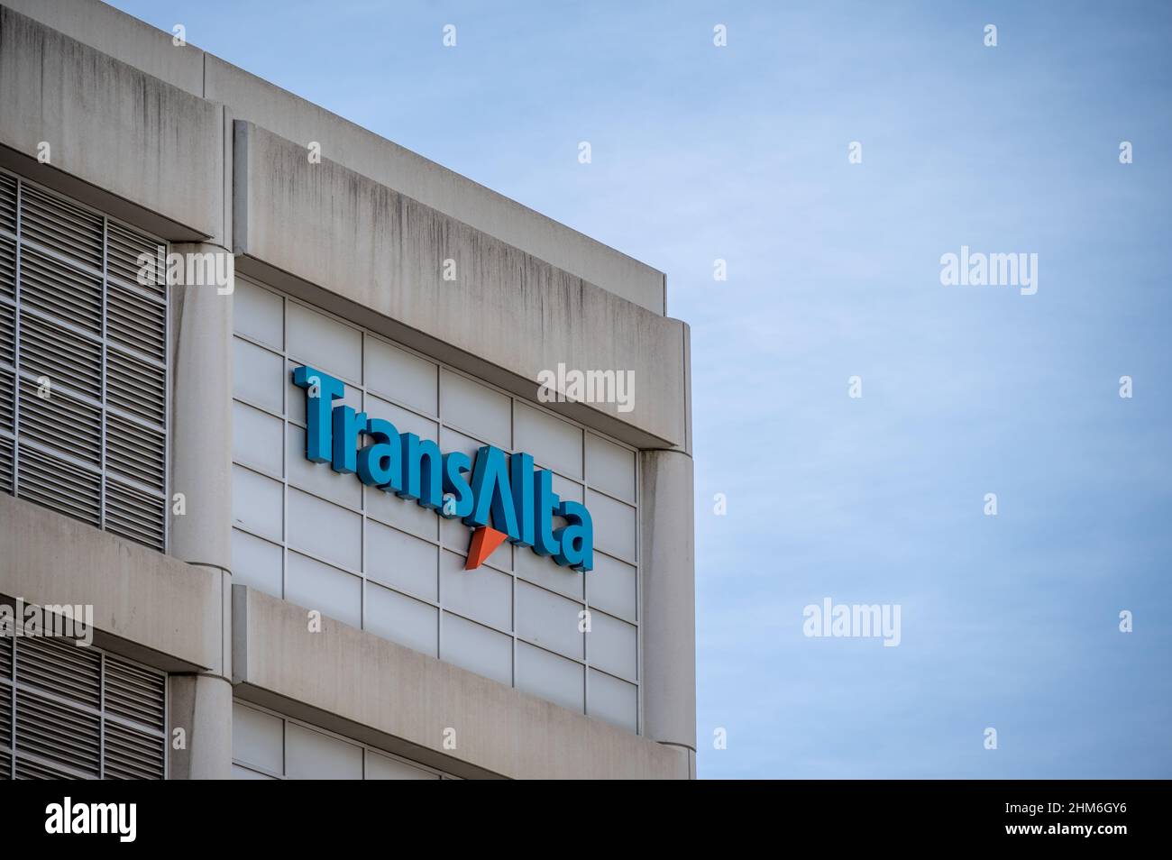Calgary, Albert a - February 6, 2022: Transalta head office building in ...