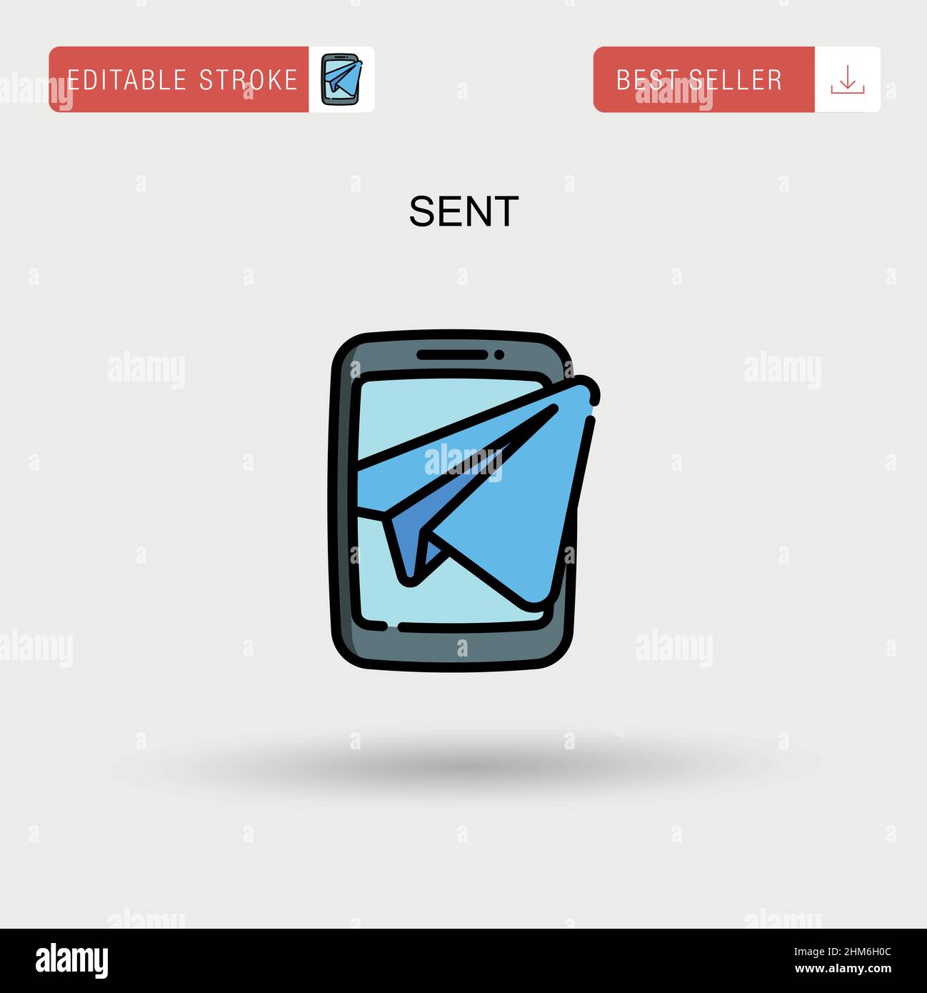 Sent icon hi-res stock photography and images - Alamy