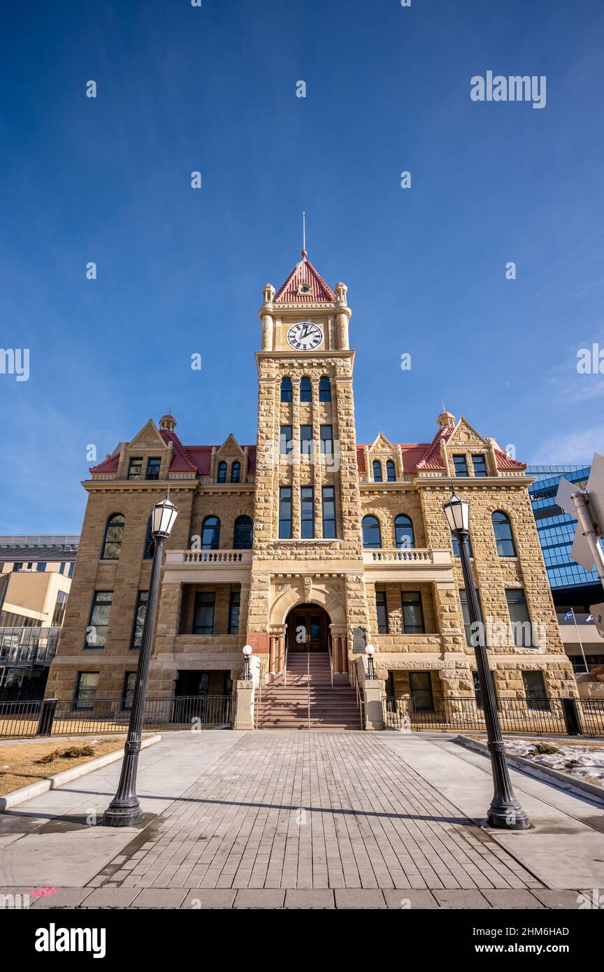 Calgary, Albert a - February 6, 2022: Exterior facade of Calgary's old ...