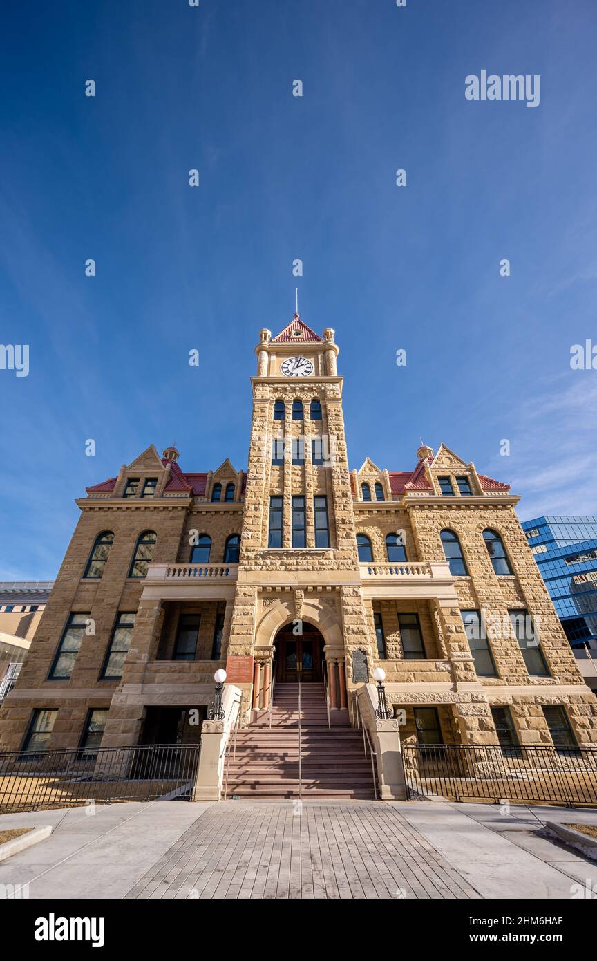 Calgary, Albert a - February 6, 2022: Exterior facade of Calgary's old ...