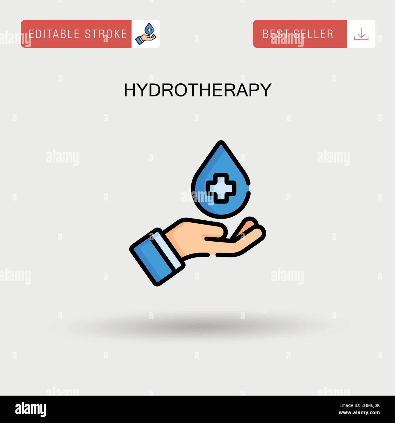 Hydrotherapy Simple vector icon Stock Vector Image & Art - Alamy