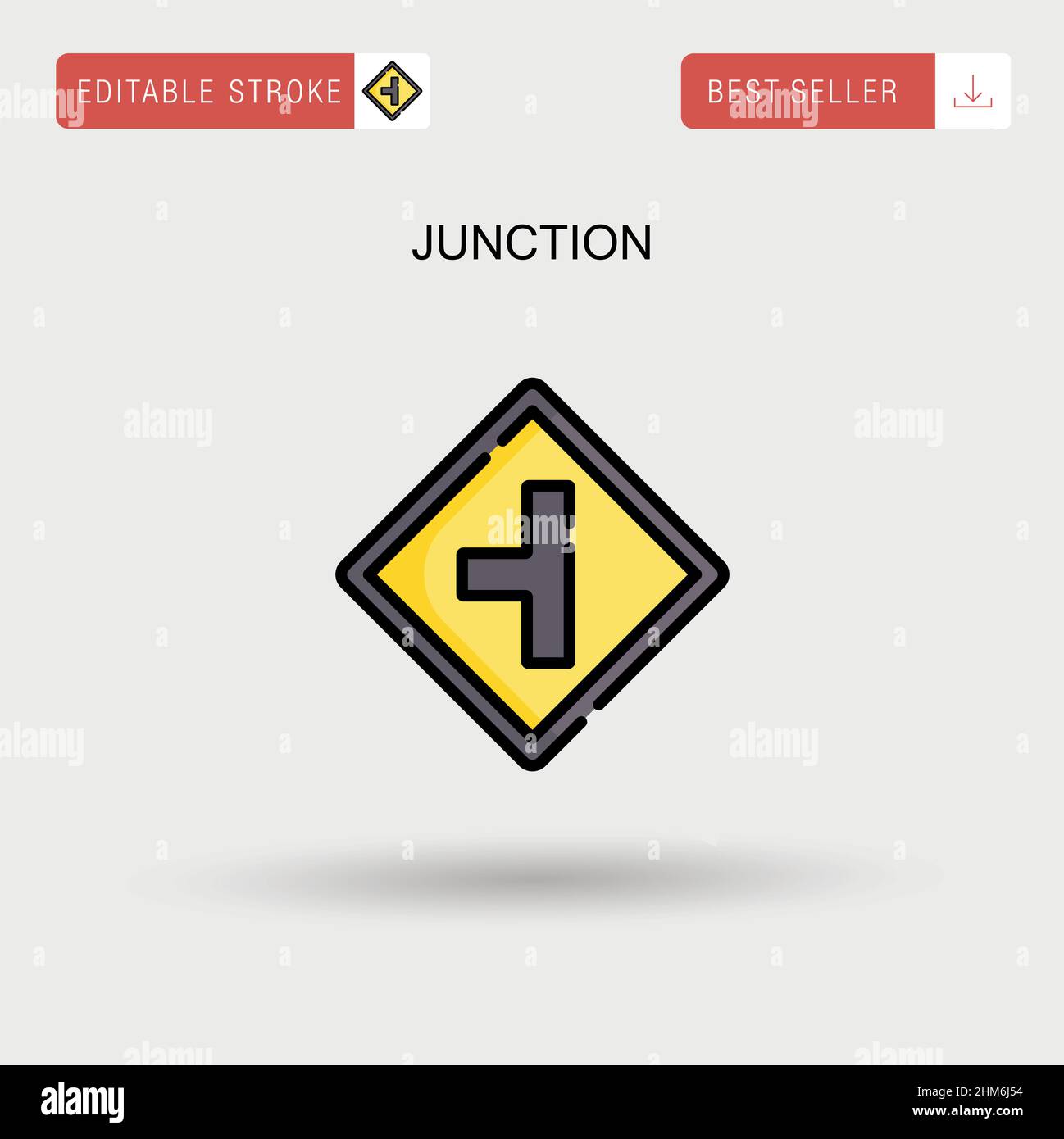 Junction Simple vector icon Stock Vector Image & Art - Alamy