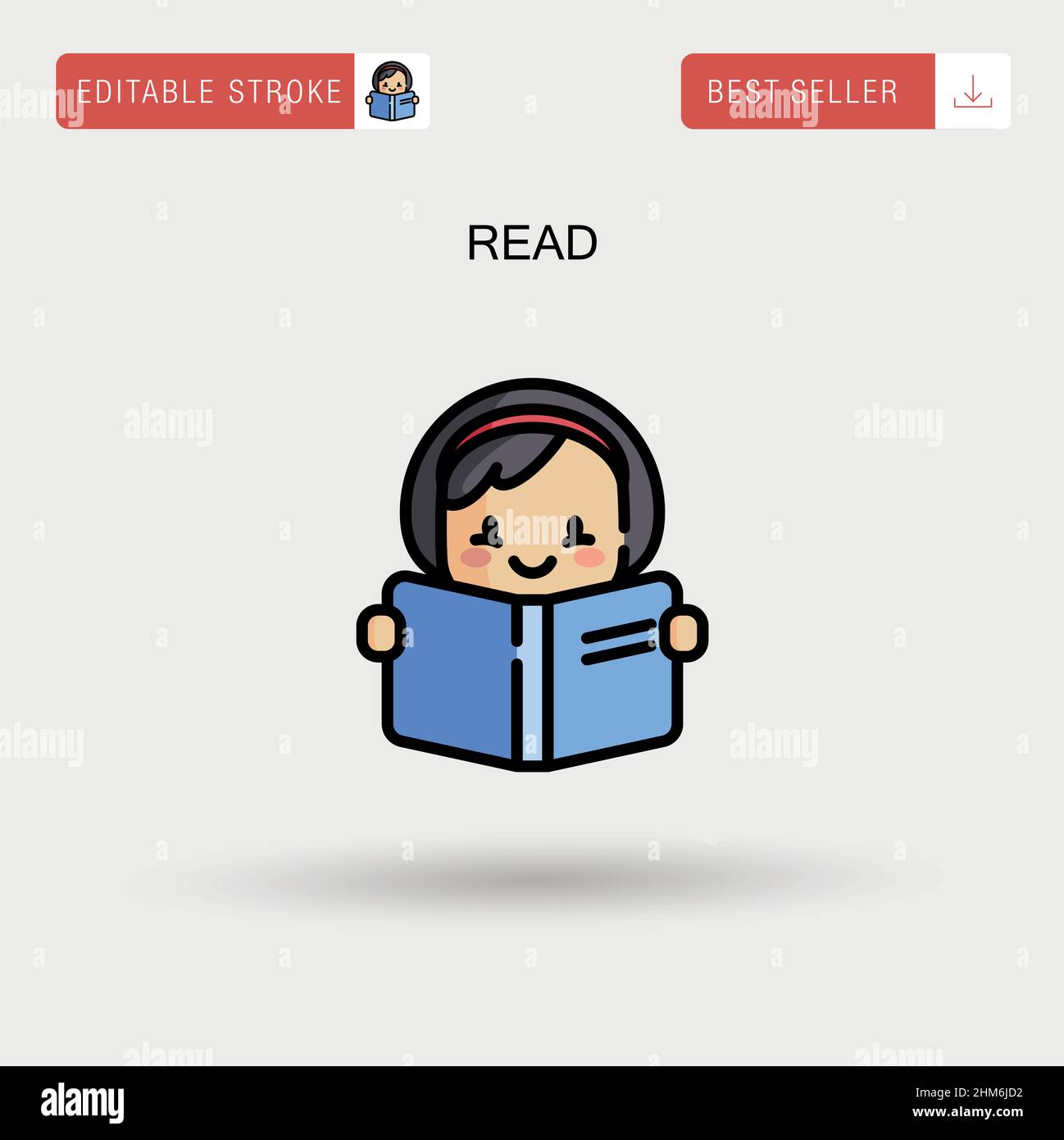 Boy woman read Stock Vector Images - Alamy