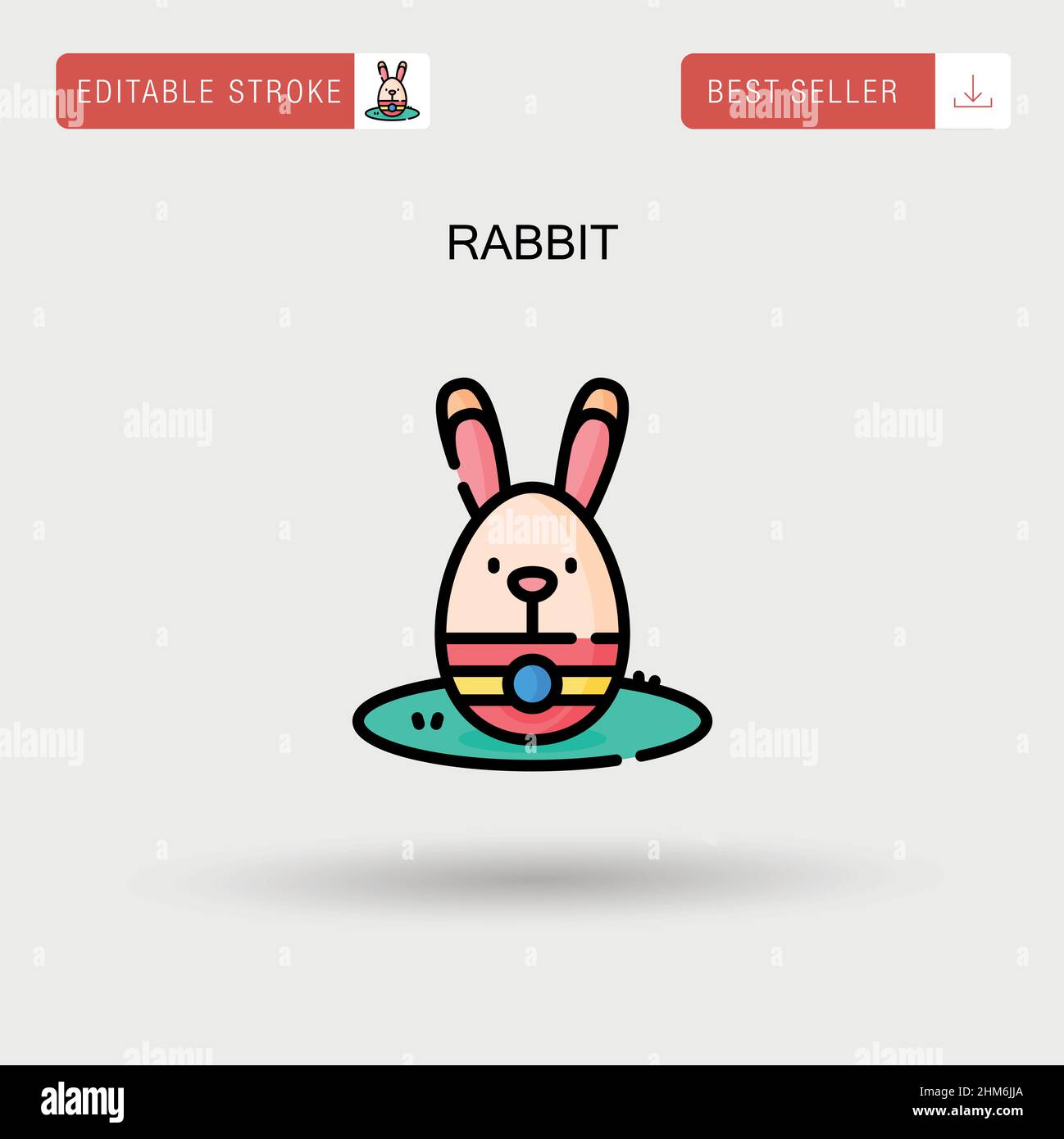 Rabbit simple hi-res stock photography and images - Alamy