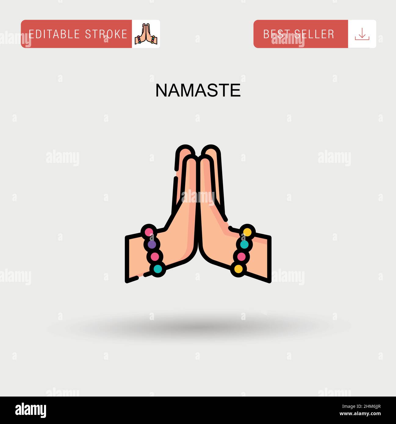 Indian welcome namaste hands hi-res stock photography and images - Alamy