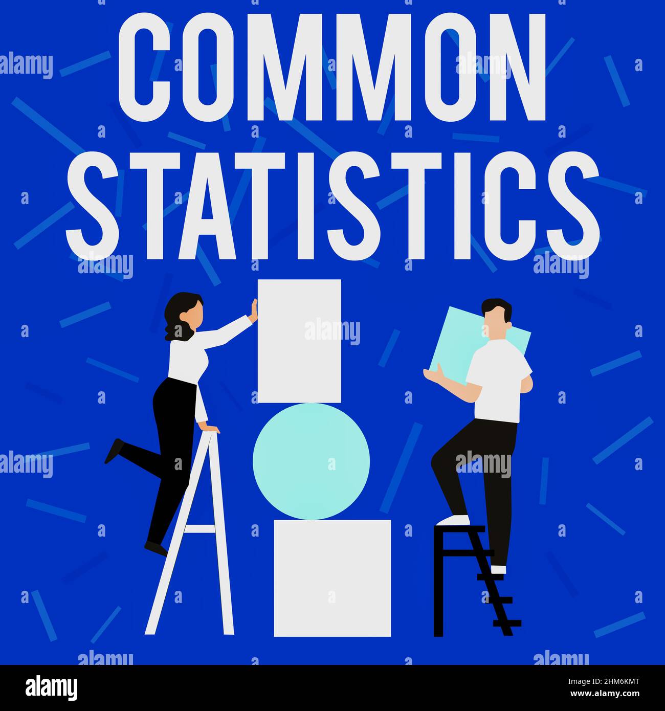 Text showing inspiration Common Statistics. Business approach used to ...