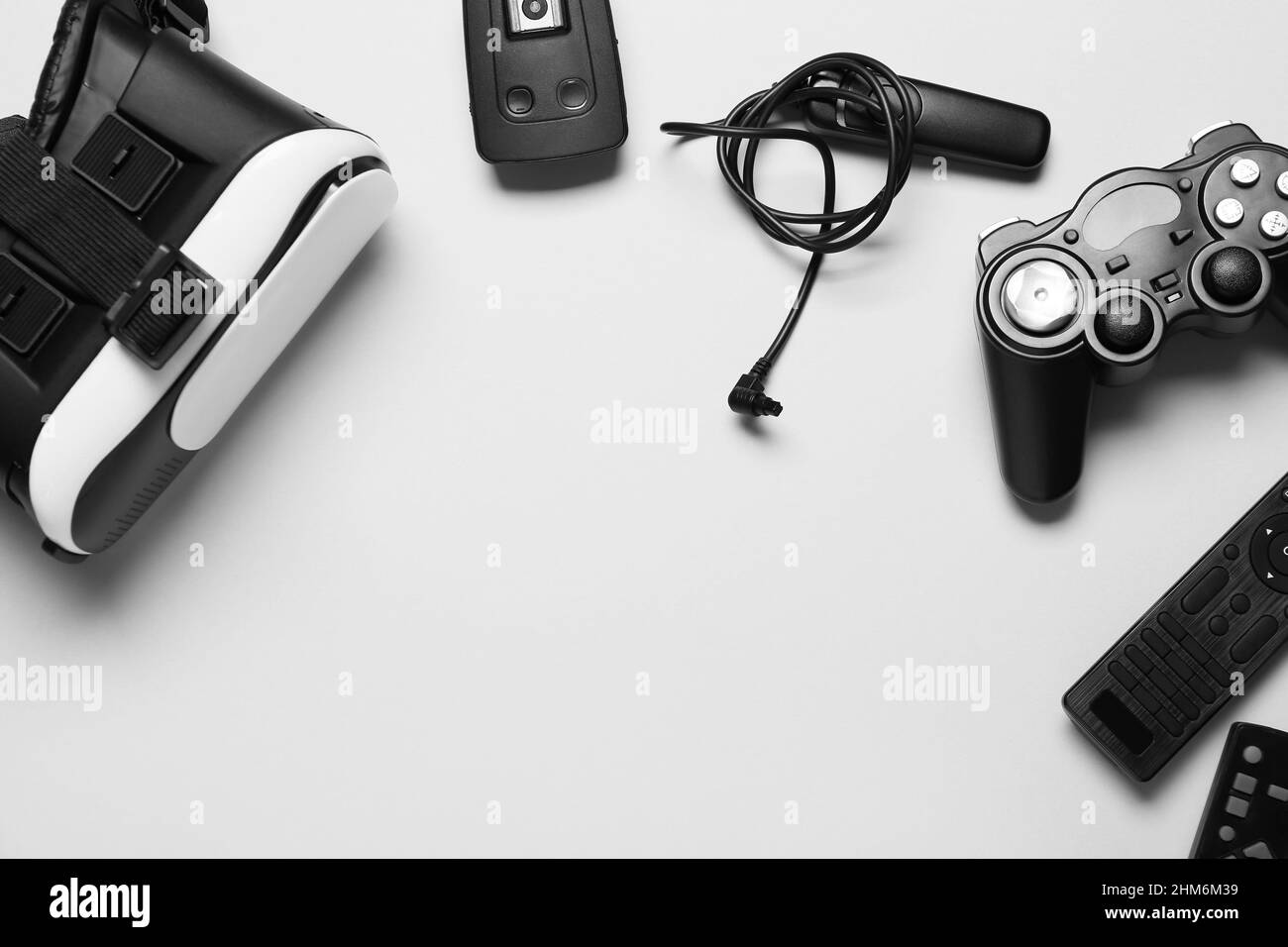 Set of modern gadgets isolated on white background Stock Photo - Alamy