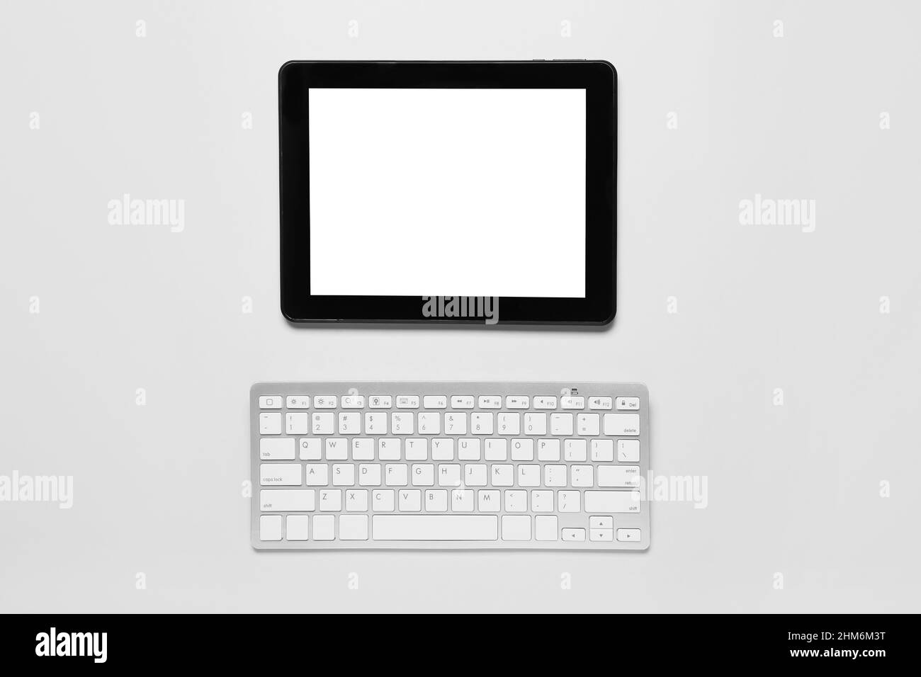 Tablet white background student Black and White Stock Photos & Images ...