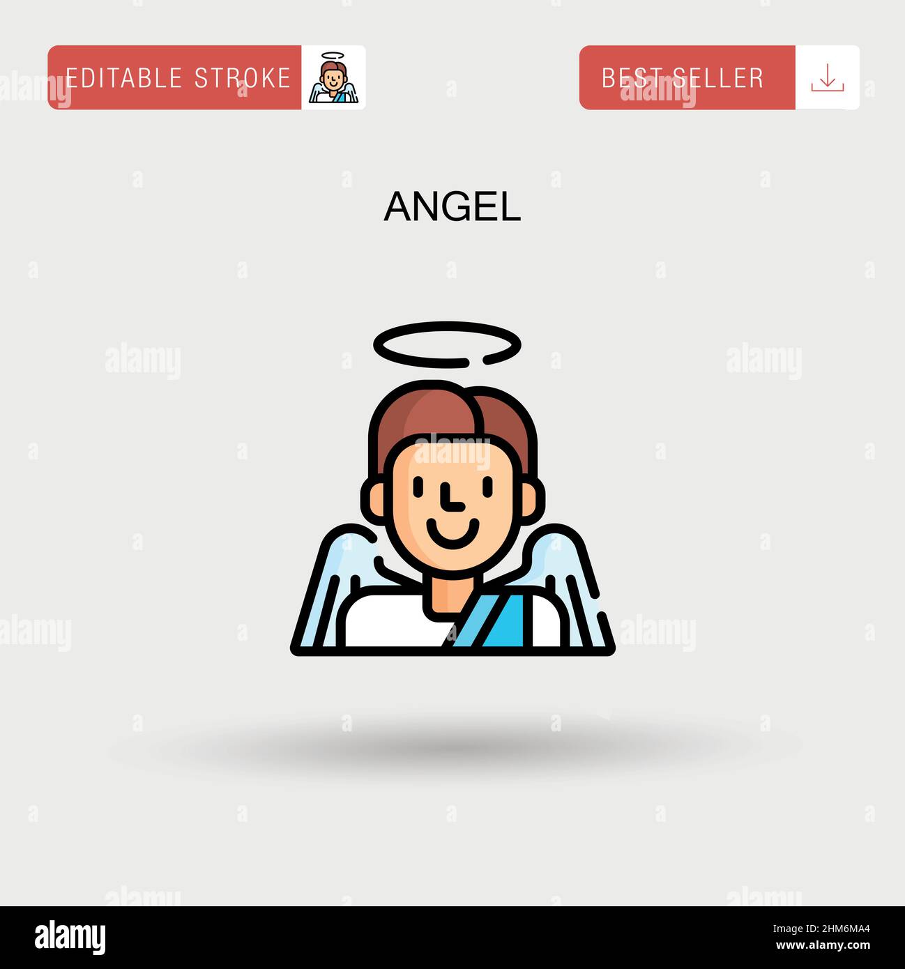 Angel Simple vector icon Stock Vector Image & Art - Alamy