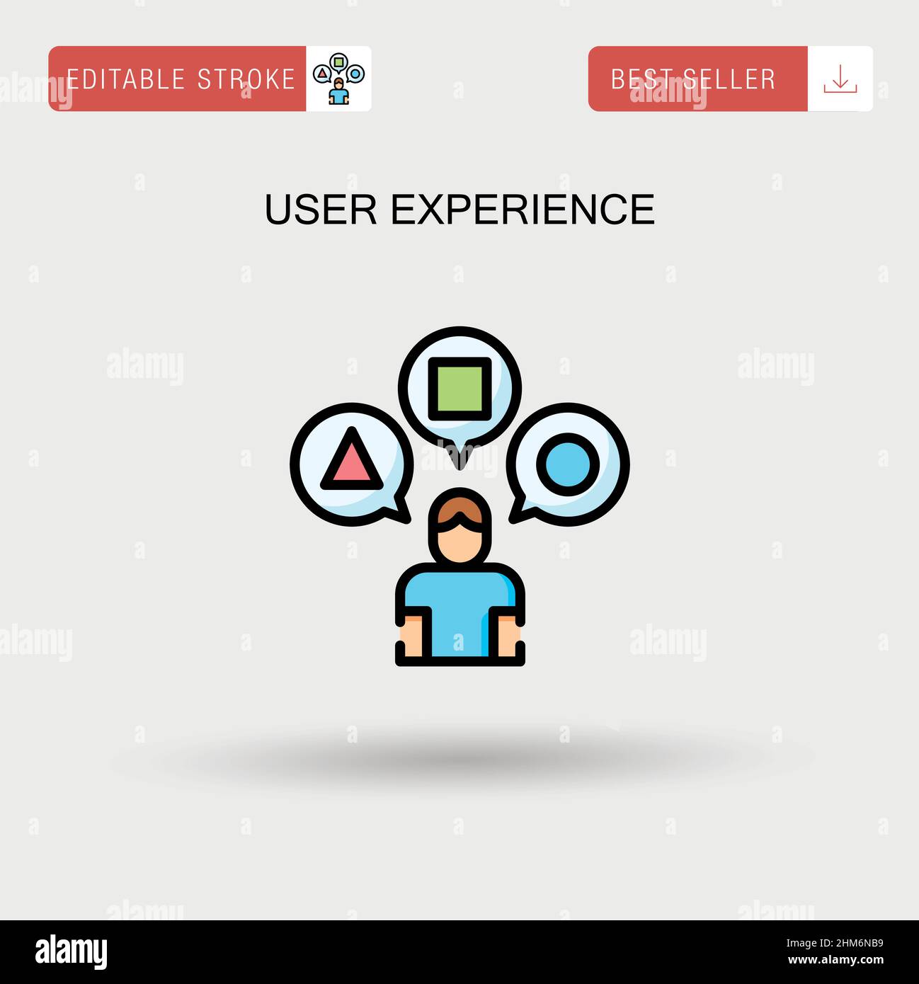User experience Simple vector icon Stock Vector Image & Art - Alamy