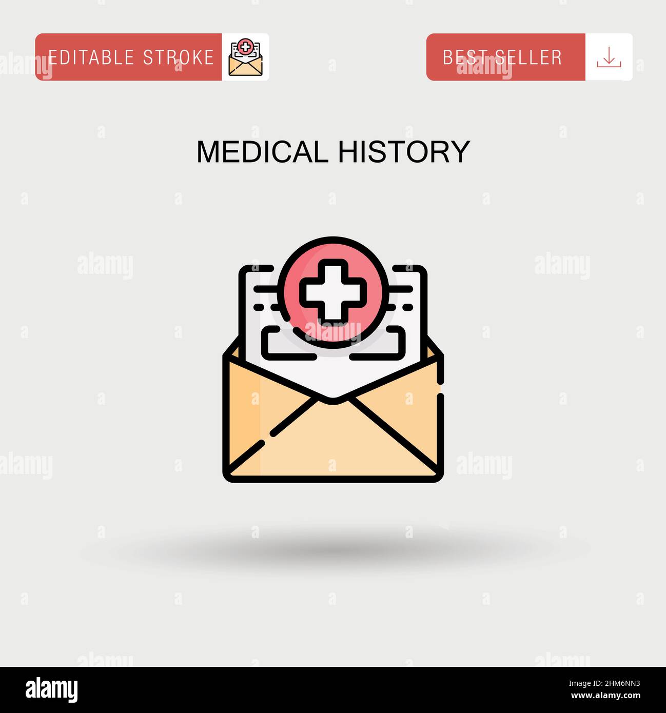 Medical history Simple vector icon Stock Vector Image & Art - Alamy