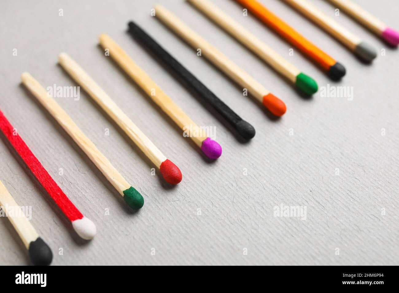 Different new matchsticks on hi-res stock photography and images - Alamy