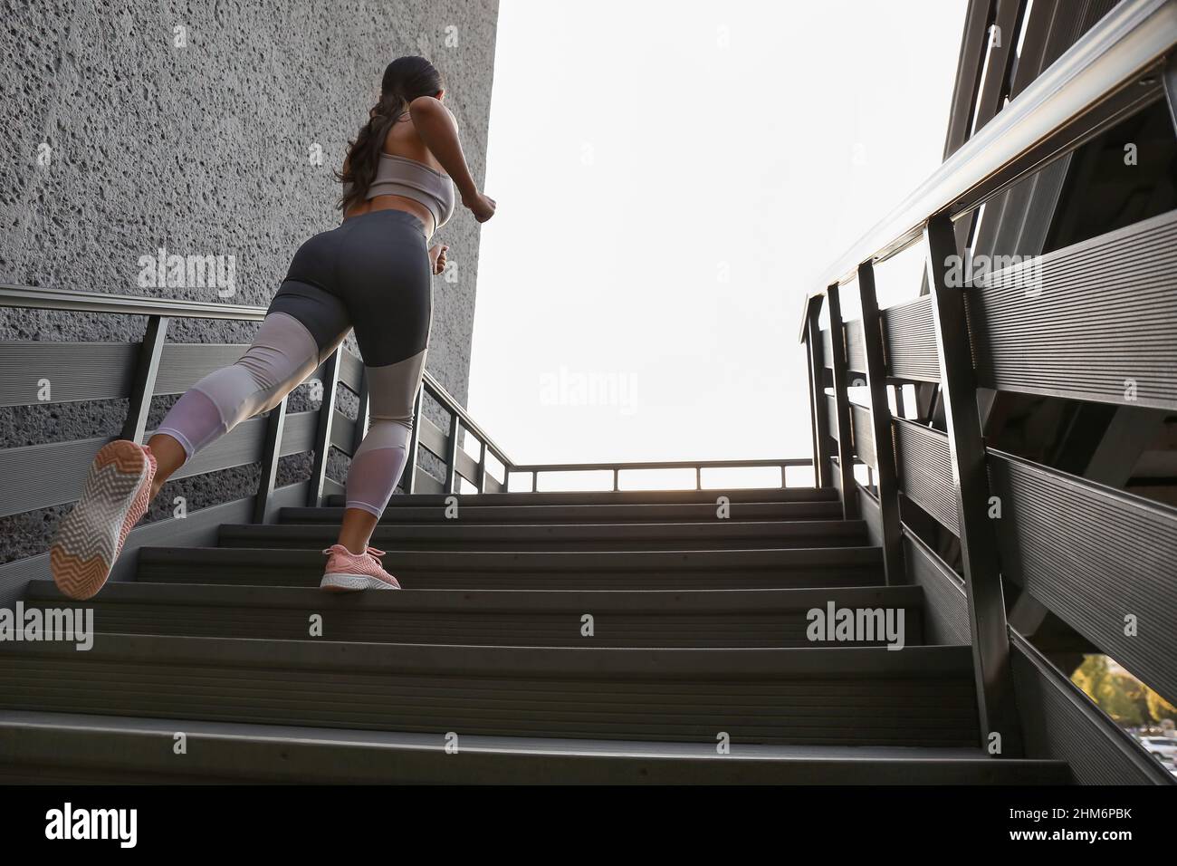Running up house stairs hi-res stock photography and images - Alamy