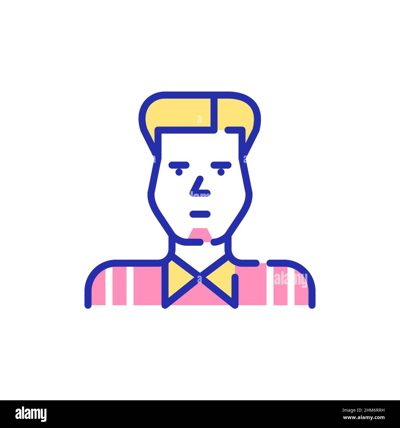 Young man with small goatee beard and trendy haircut, wearing a shirt ...