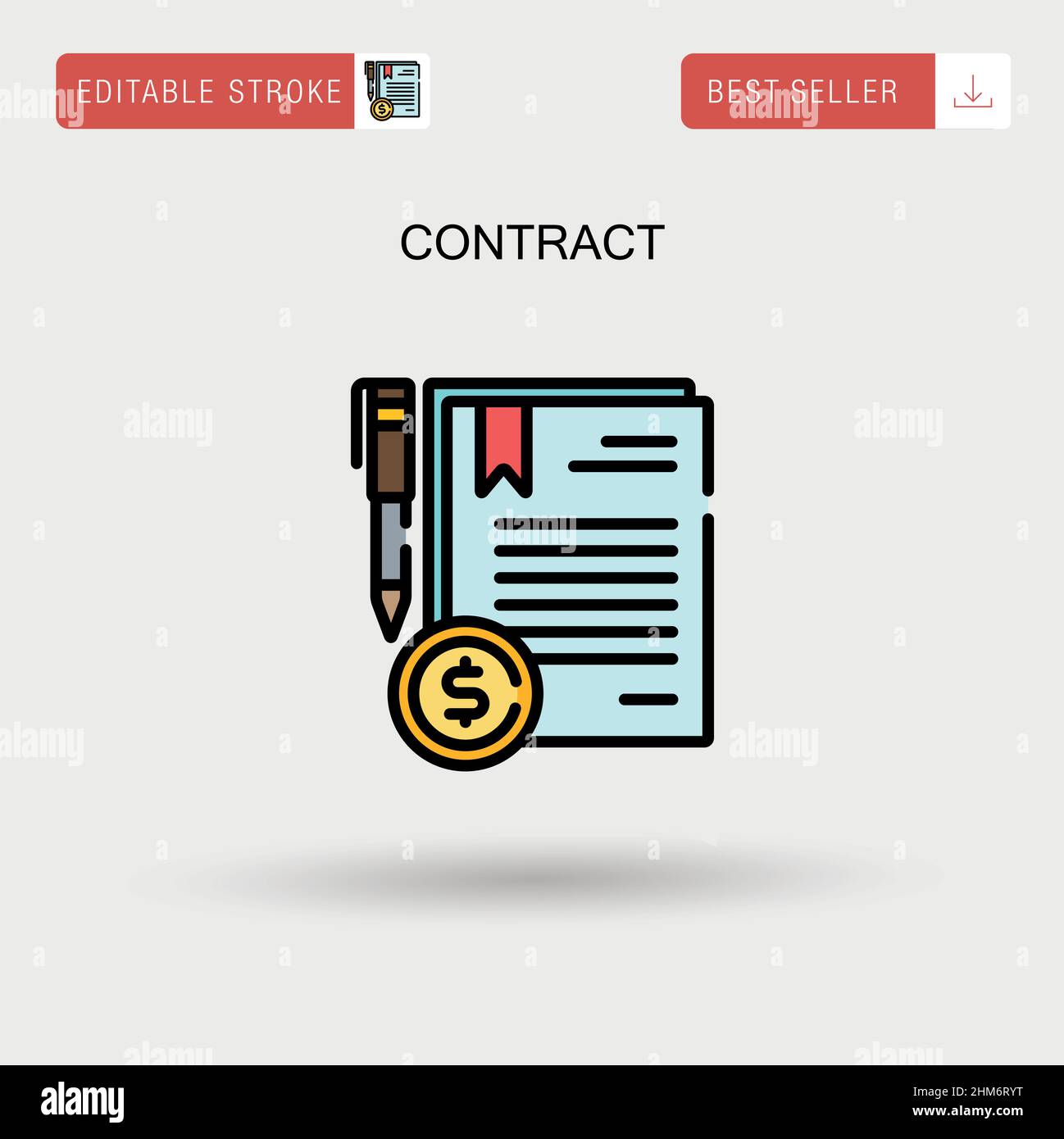 Contract of agreement Stock Vector Images - Alamy