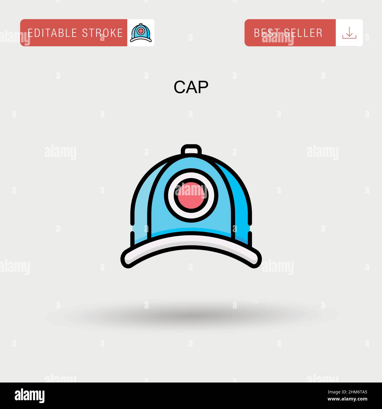 Cap Simple vector icon Stock Vector Image & Art - Alamy