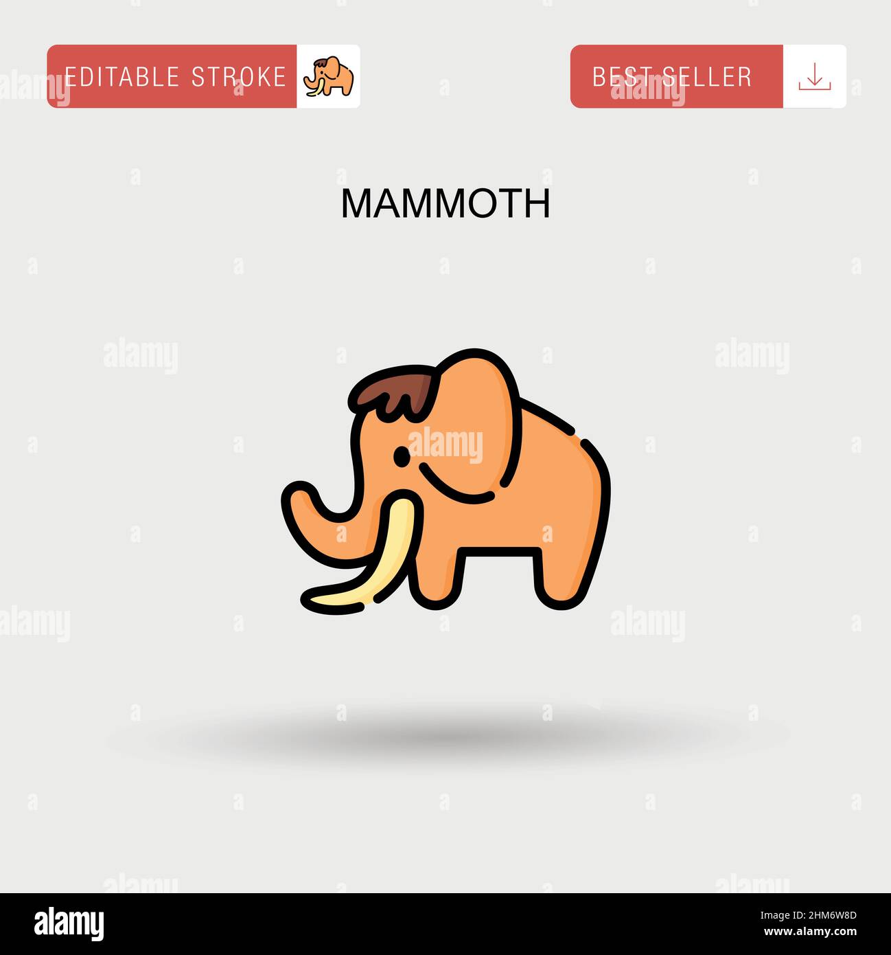 Extinct species mammoth Stock Vector Images - Alamy