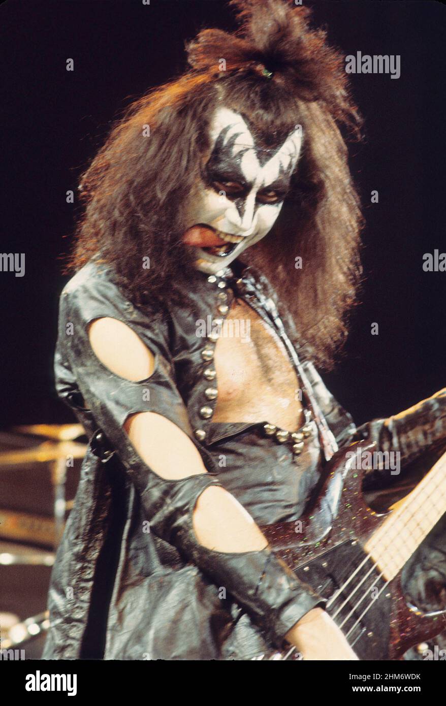 =Burbank=, CA - MARCH 31: KISS performs on Midnight Special on Circa ...