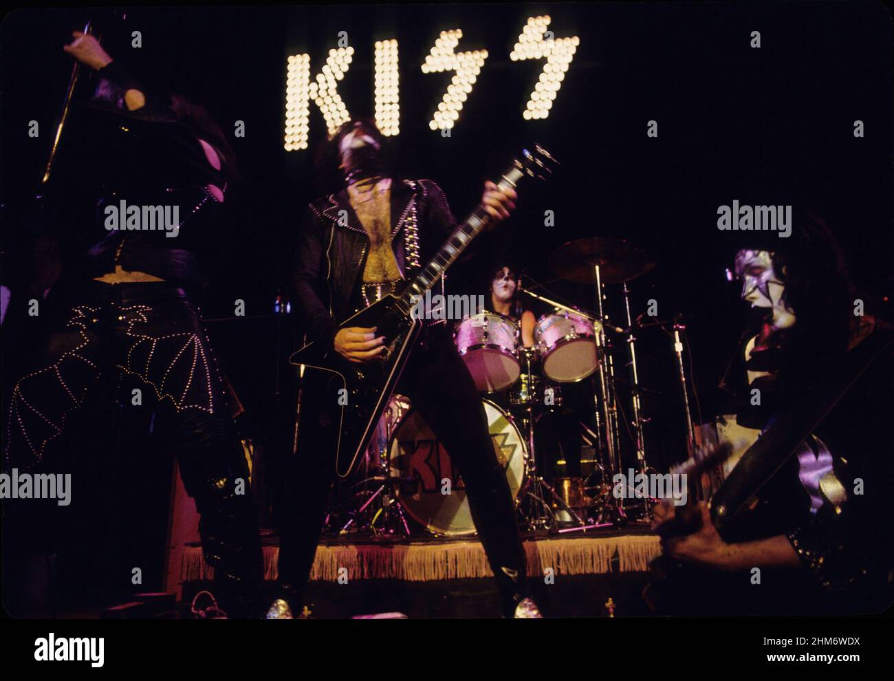 LOS ANGELES, CA - APRIL 02: KISS performs in concert at the Century ...