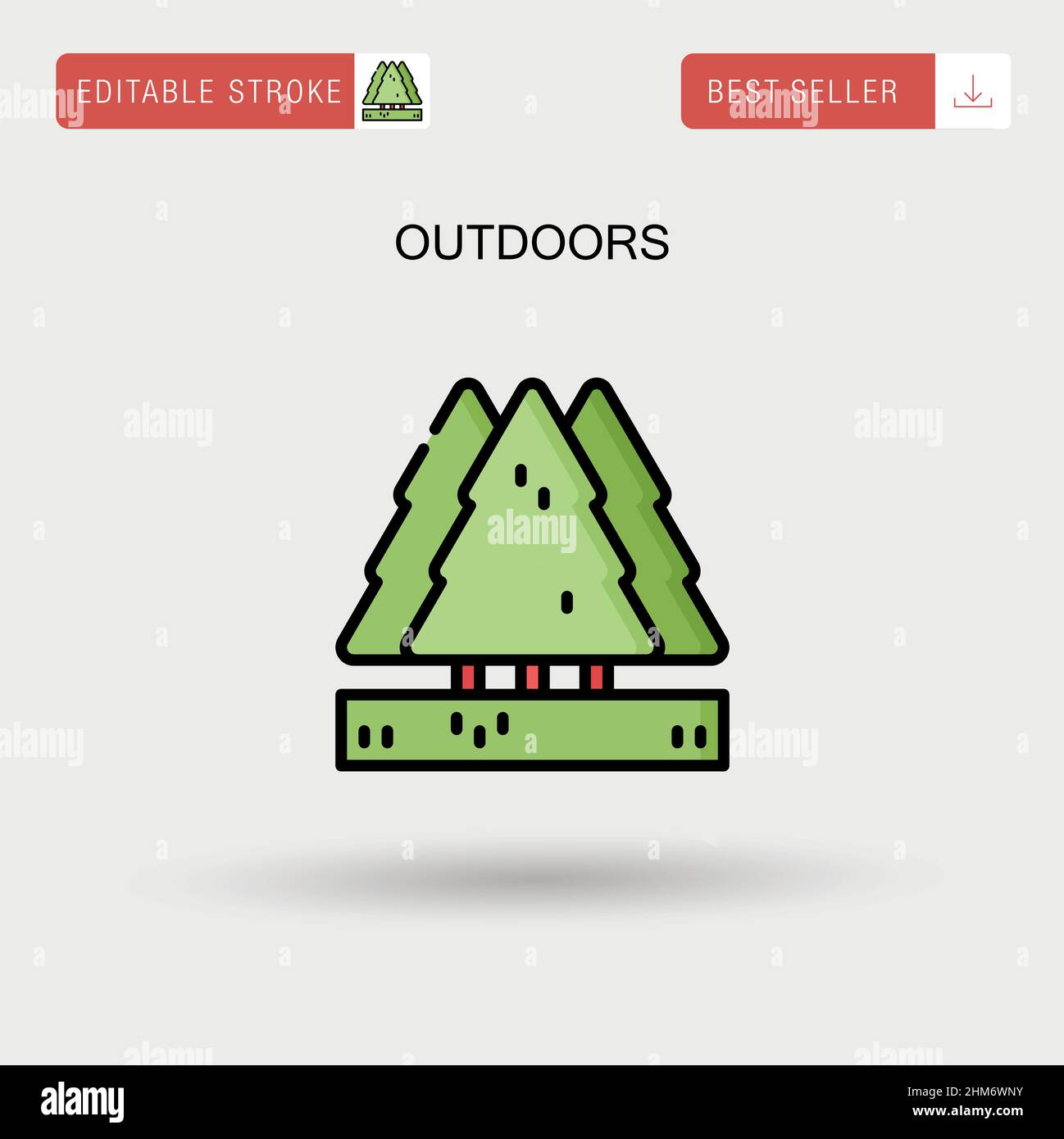 Outdoors Simple vector icon Stock Vector Image & Art - Alamy