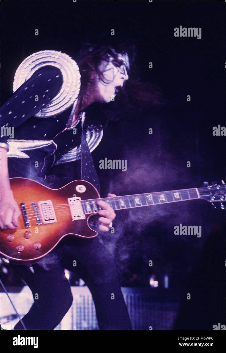 LOS ANGELES, CA - APRIL 04: KISS performs in concert at the Century ...