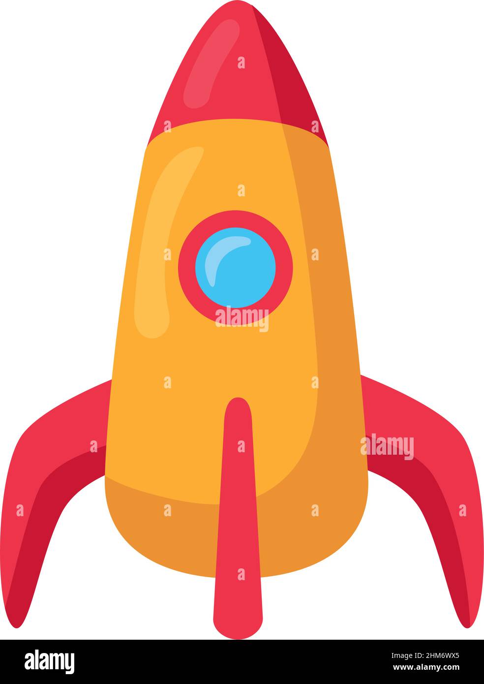 yellow rocket toy plastic icon Stock Vector Image & Art - Alamy