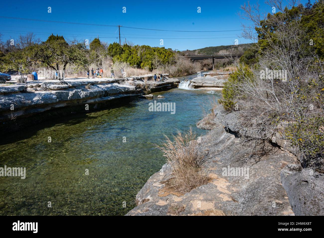 Austin, Texas, USA. 6 February, 2022. People enjoy the sunny afternoon ...