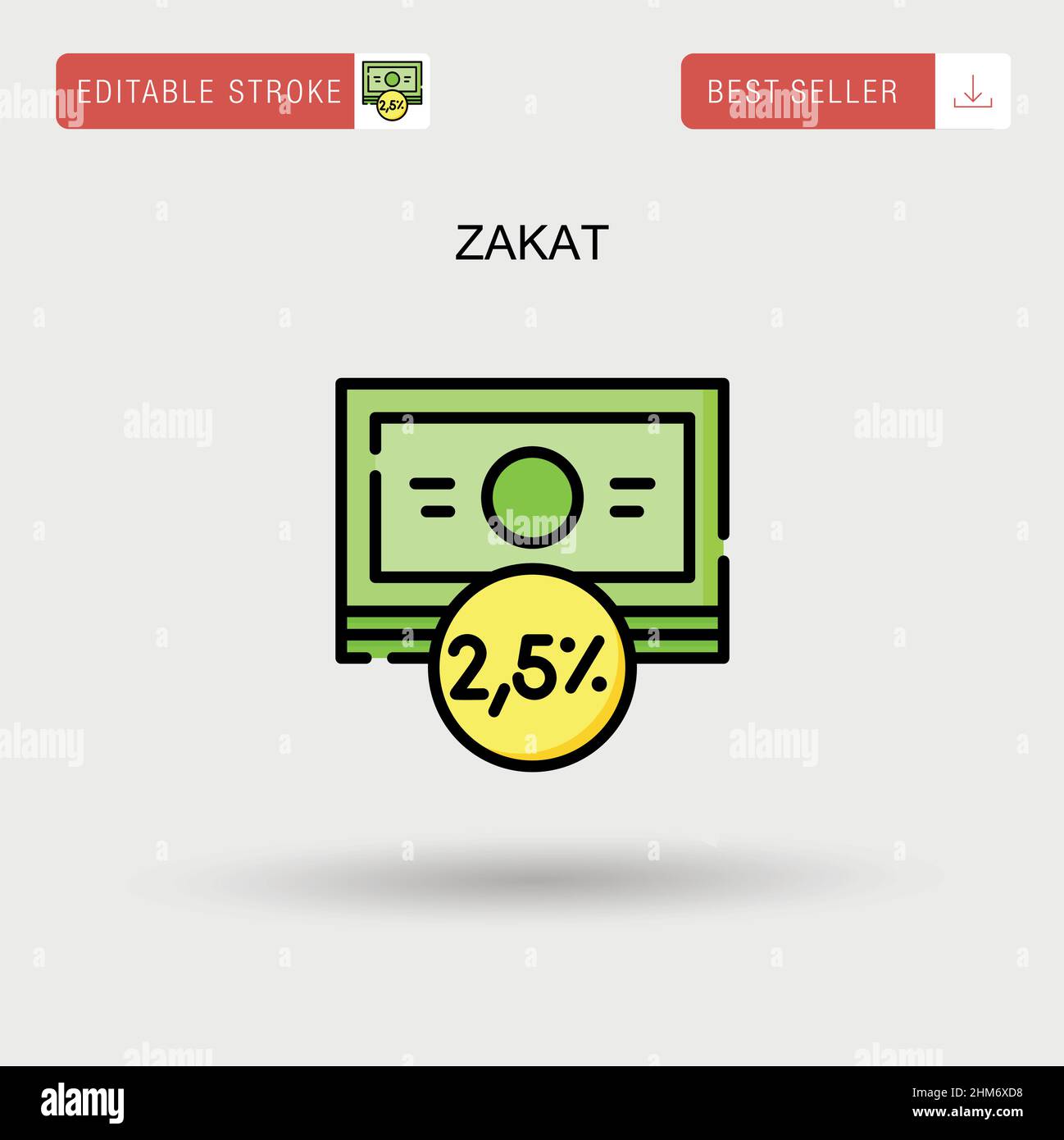 Zakat Simple vector icon Stock Vector Image & Art - Alamy