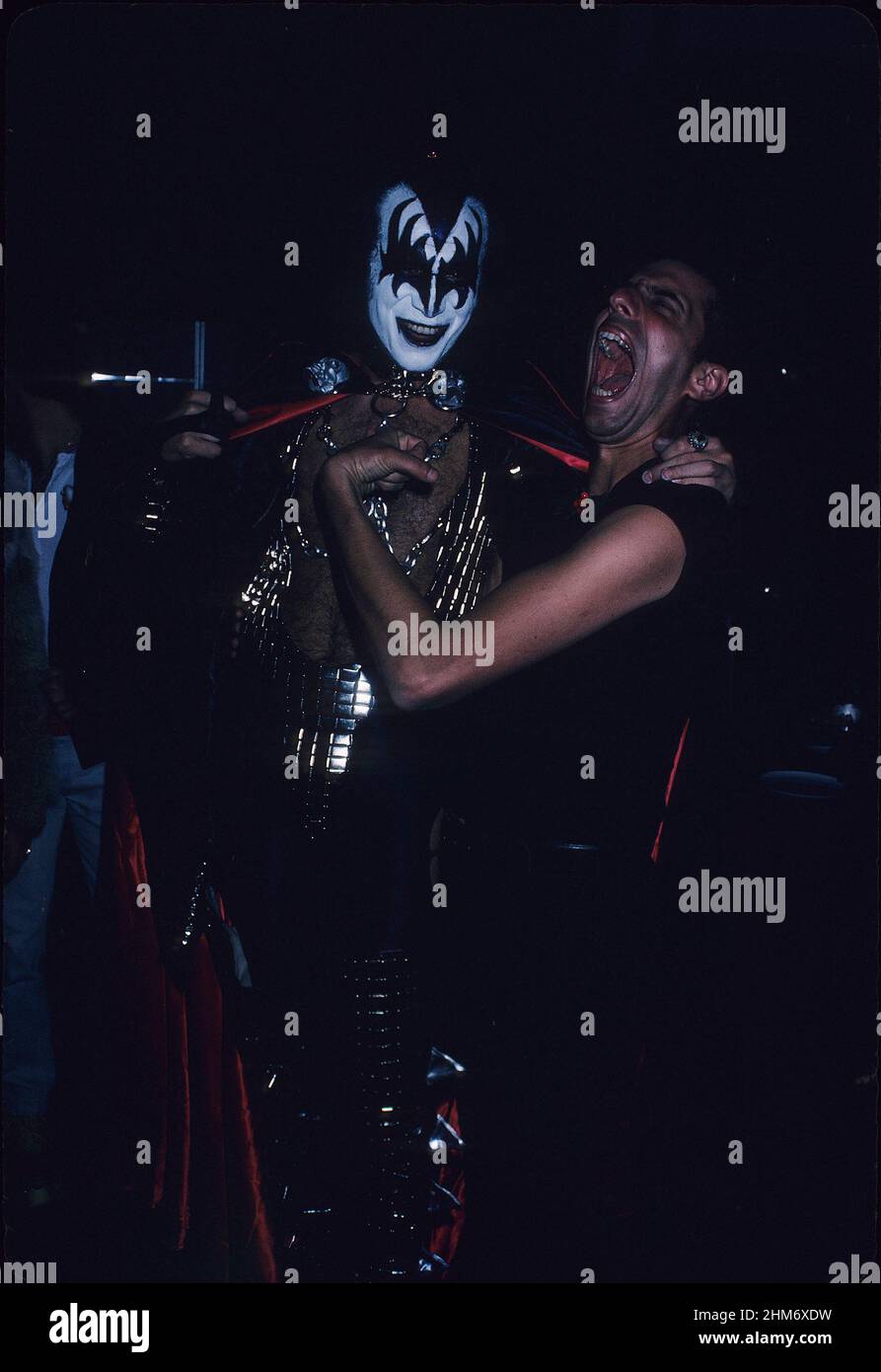 LOS ANGELES, CA - APRIL 04: KISS performs in concert at the Century ...