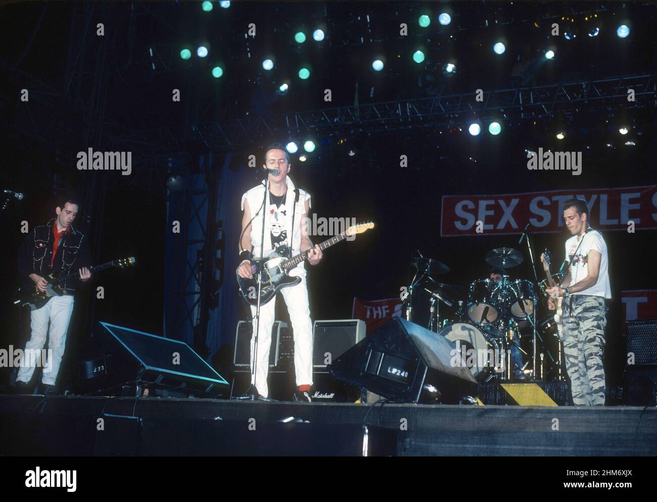 LOS ANGELES, CA - JUNE 12: The Clash perform in concert at various ...