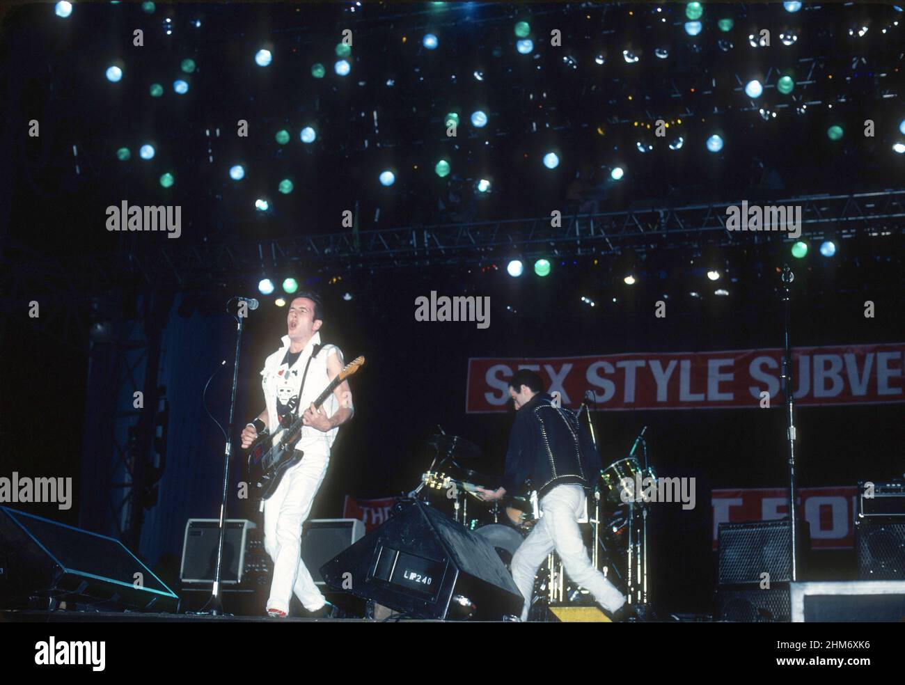 LOS ANGELES, CA - JUNE 14: The Clash perform in concert at various ...
