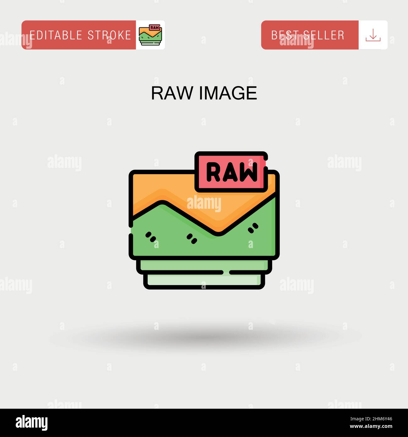Raw image Simple vector icon Stock Vector Image & Art - Alamy