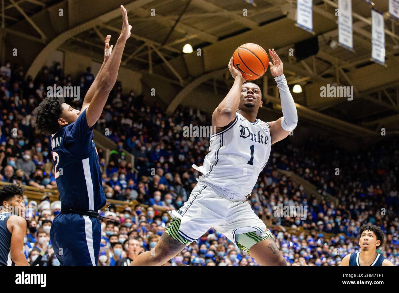Durham, NC, USA. 7th Feb, 2022. Duke Blue Devils guard Trevor Keels (1 ...