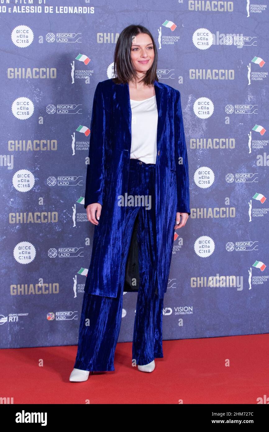 Italian actor Alessandro Borghi attends the premiere of film "Ghiaccio ...