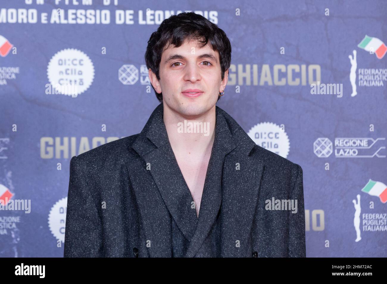 Rome, Italy. 07th Feb, 2022. Italian actor Giacomo Ferrara attends the ...