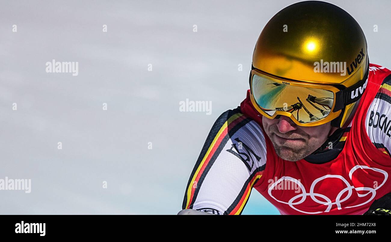 Yanqing, China. 08th Feb, 2022. Olympics, Alpine skiing, Super G, men ...