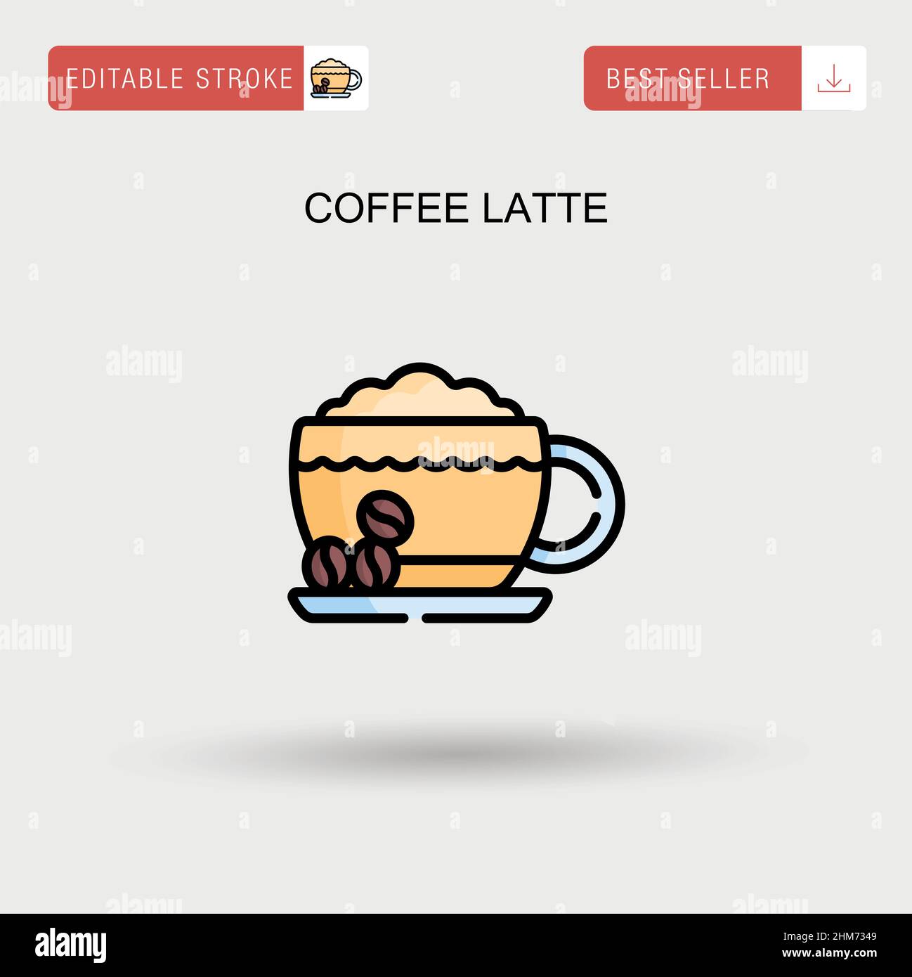 Latte Stock Vector Images - Alamy