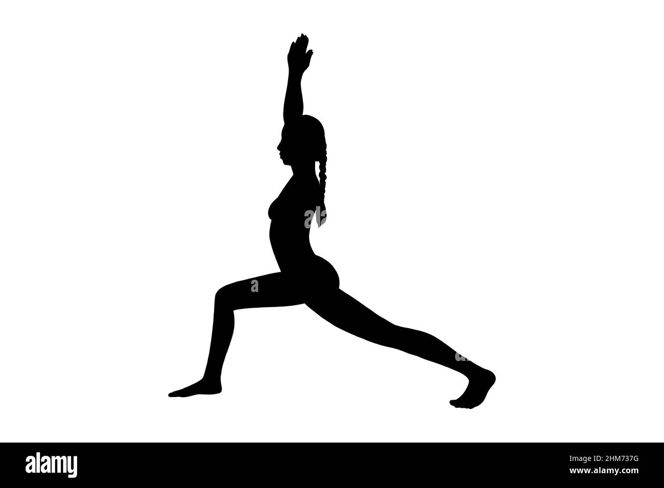 Warrior Pose Silhouette