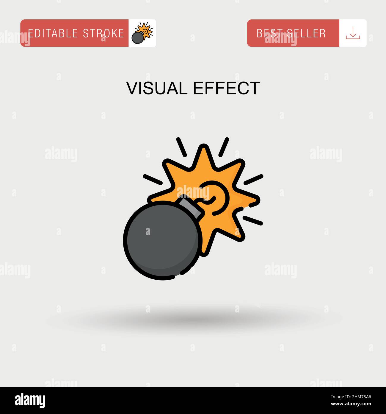 Visual effect Simple vector icon Stock Vector Image & Art - Alamy