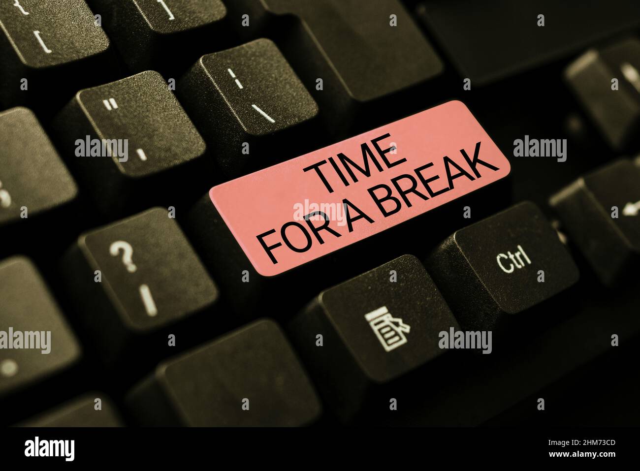 Text showing inspiration Time For A Break. Conceptual photo Making a ...