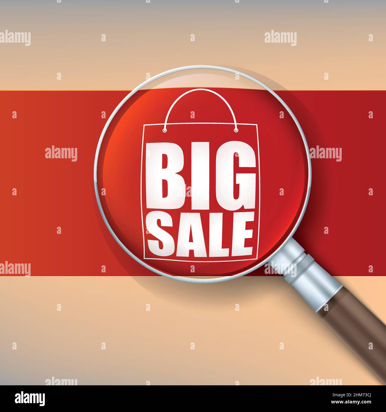 Card magnifier Stock Vector Images - Alamy