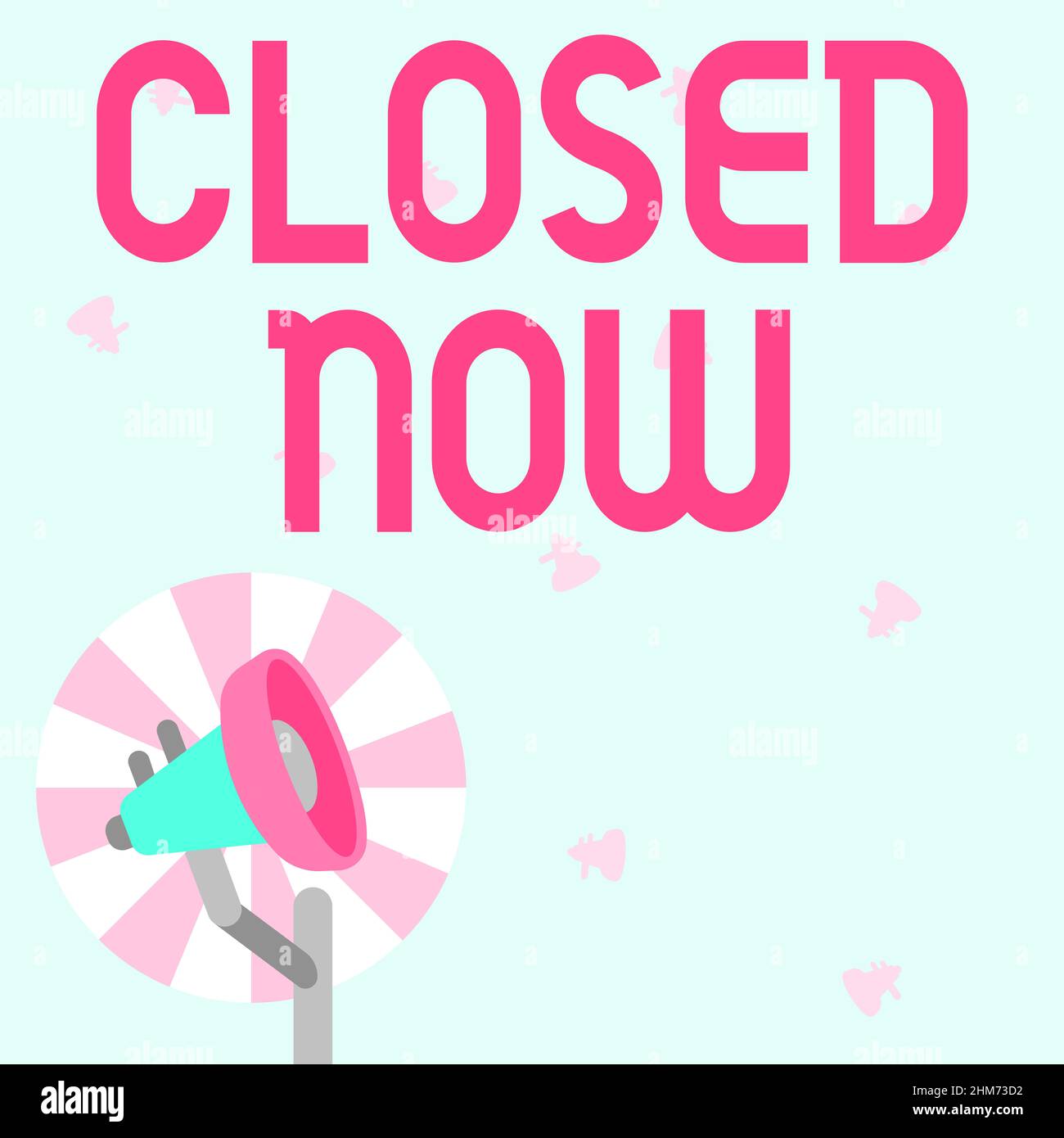 Text caption presenting Closed Now. Conceptual photo of a business ...