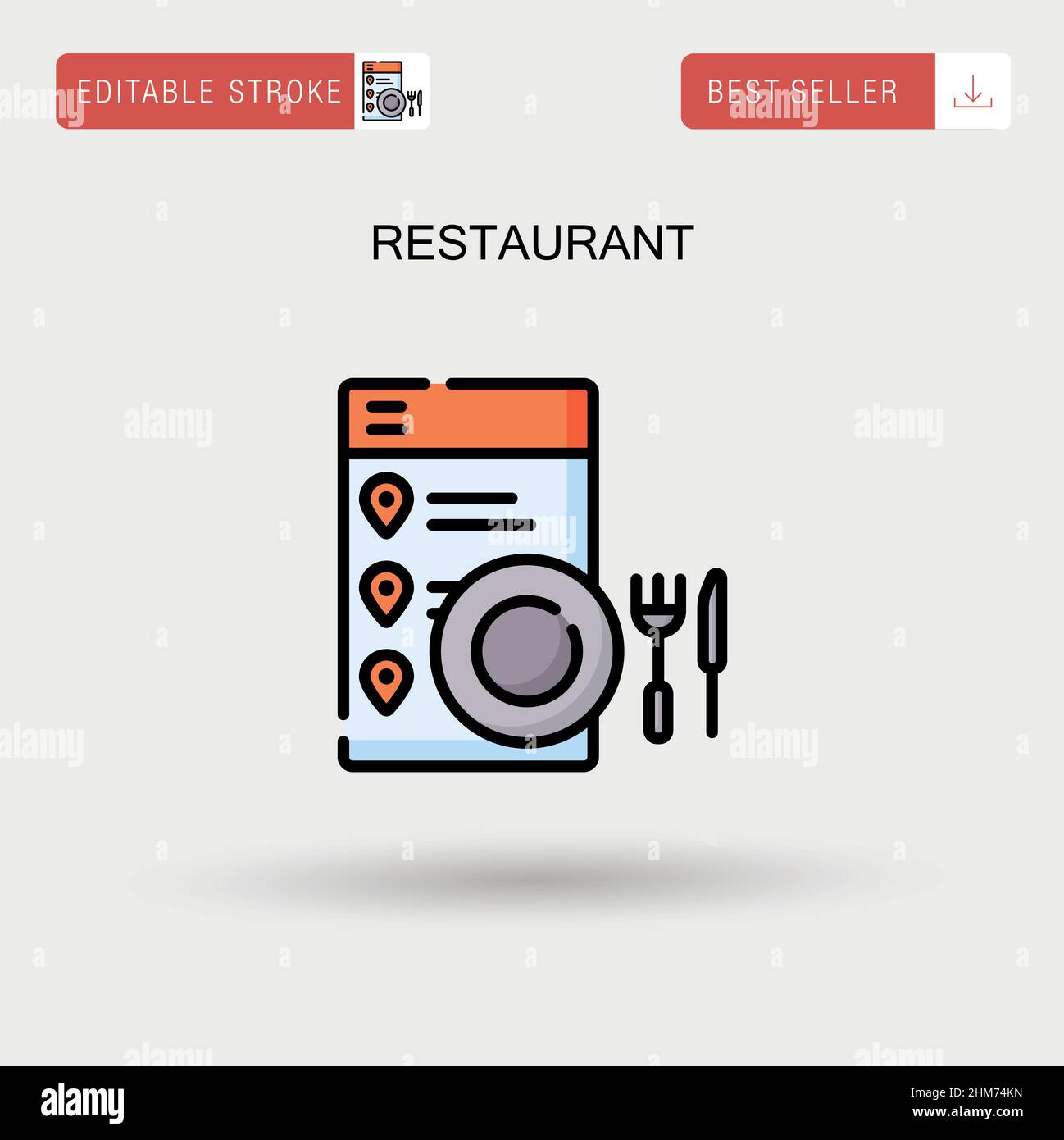 Restaurant Simple vector icon Stock Vector Image & Art - Alamy